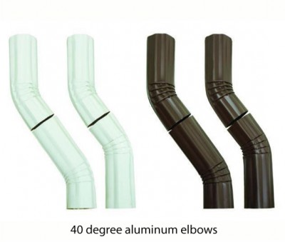 5″ x .032 Aluminum Smooth Round Elbows – Classic Gutter Systems