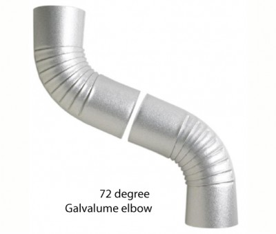 4″ x 26 gauge Galvalume Smooth Round & Corrugated Elbows – Classic ...